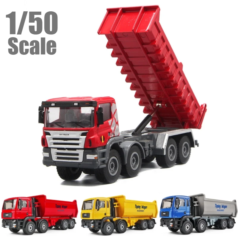 Heavy-Dumper-Lorry-Truck-1-50-Diecast-Metal-Toy-Engineering-Car-For ...