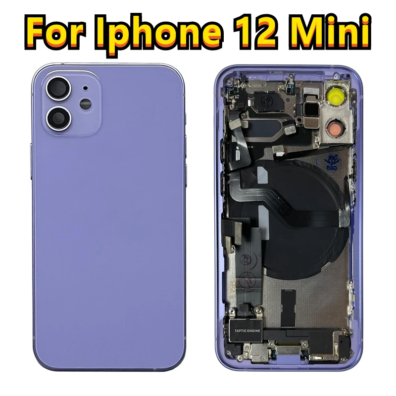 For-Iphone-12-Mini-Full-Assembly-Back-Housing-Change-Repair-Middle ...