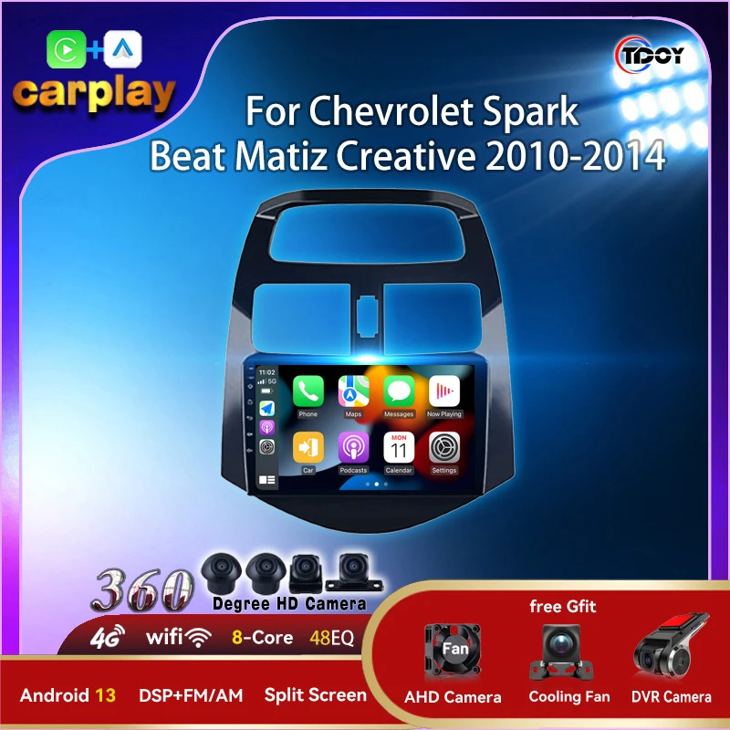 Car-Audio-For-Chevrolet-Spark-Beat-Matiz-Creative-2010-2014-Multimedia ...
