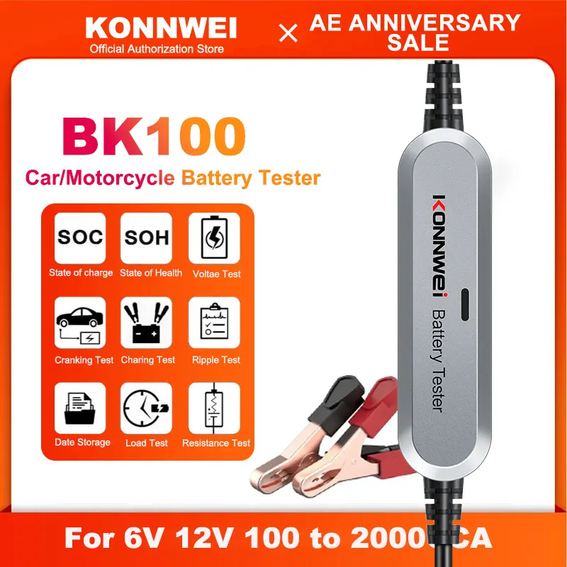 KONNWEI-BK100-Bluetooth-5-0-Car-Motorcycle-Battery-Tester-6V-12V ...