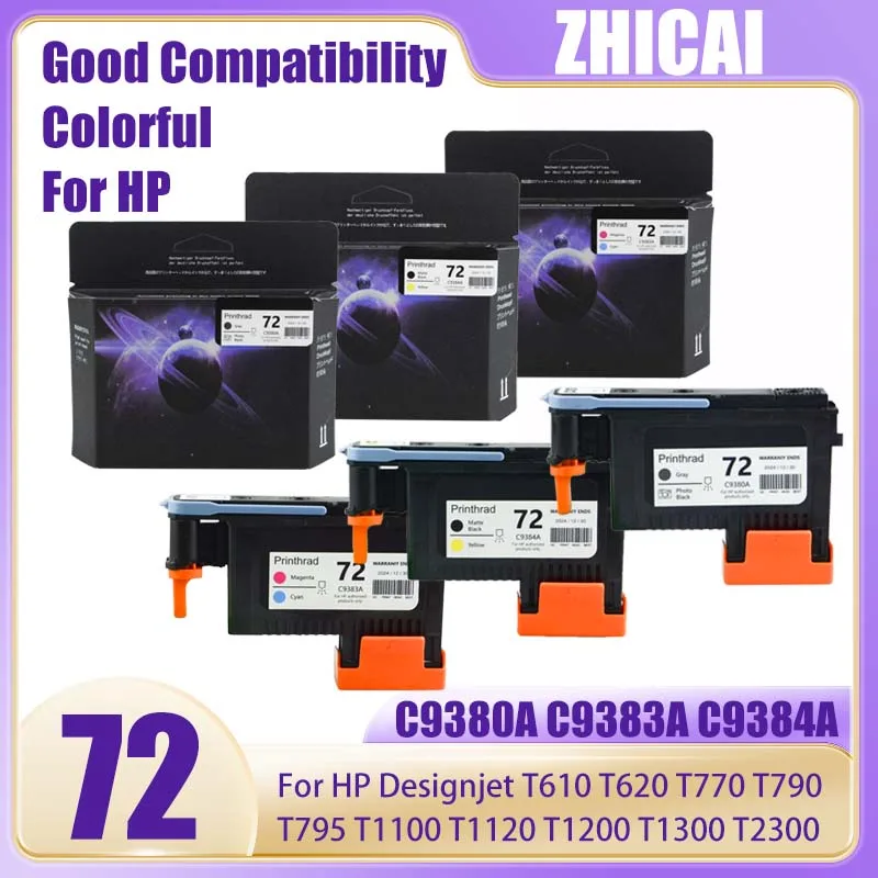 Printhead-For-HP-72-hp-72-C9380A-C9383A-C9384A-DesignJet-T610-T620-T770 ...