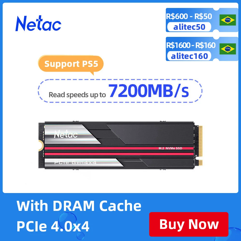 Netac M2 SSD 1tb SSD M.2 NVME Hard Disk PCIe 4.0x4 HD 1TB M2 2280 ...
