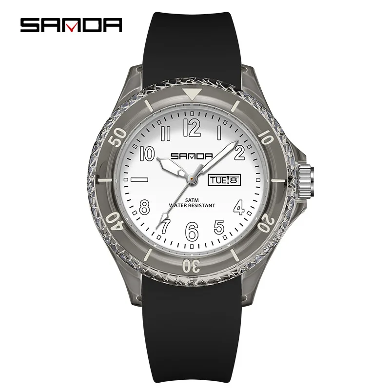SANDA-9062-Student-Quartz-Watch-Creative-Simple-Outdoor-Waterproof-Analog-Display-Transparent ...
