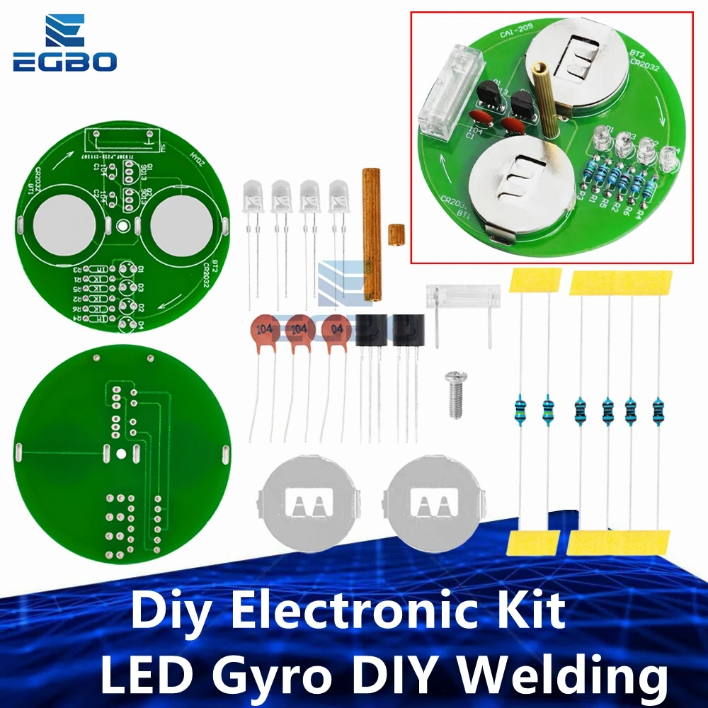 Diy-Electronic-Kit-LED-Gyro-DIY-Welding-Kit-Rotating-Lantern-Inline ...