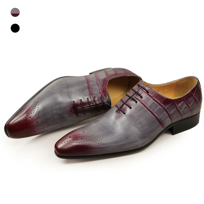 Best-leather-Men-Dress-hochzeit-schuhe-herren-Handmade-Spectator-Shoes ...