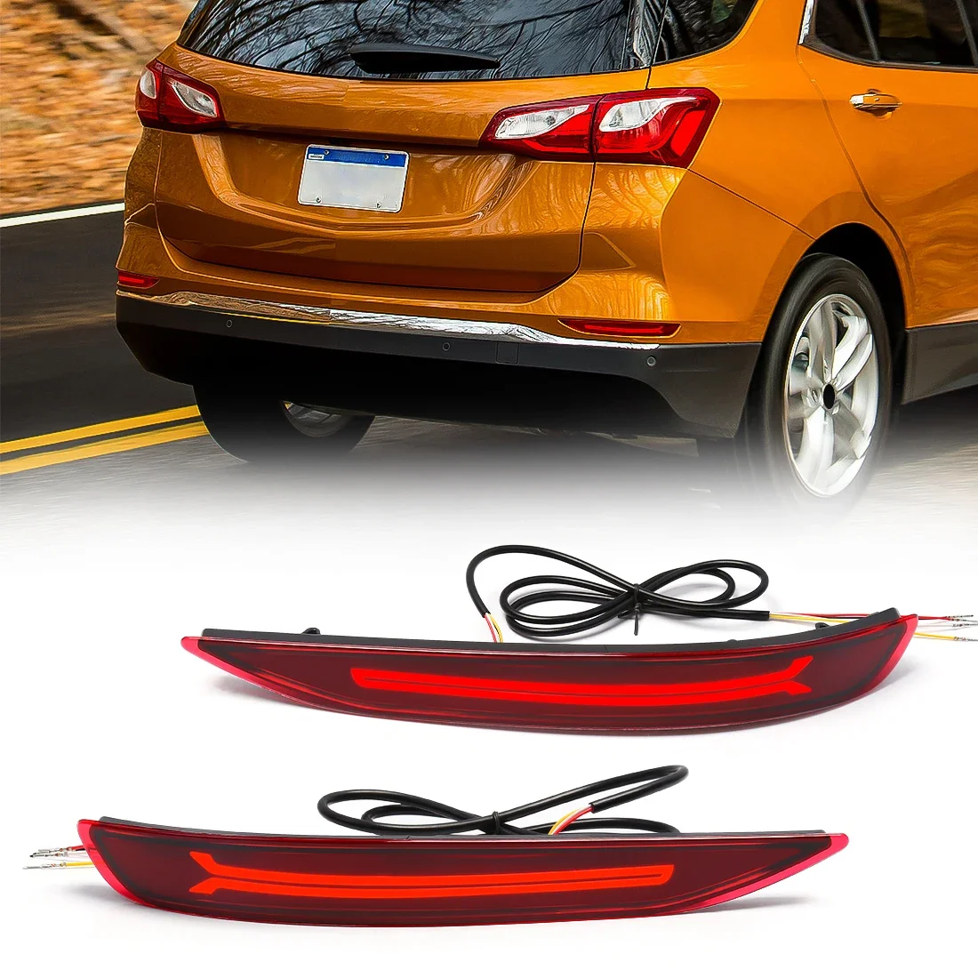 LED-traseiro-amortecedor-refletor-luzes-para-Chevrolet-Equinox-aviso-de ...