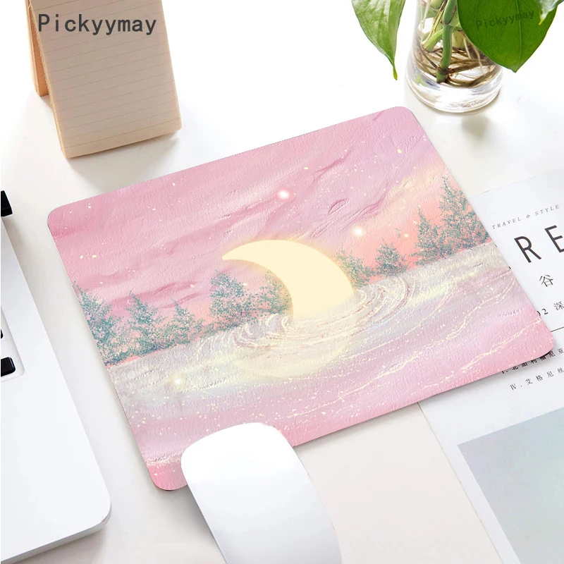 Pink-Mouse-Pad-Small-Kawaii-Mousepad-Keyboard-Office-Table-Rug-Rubber ...