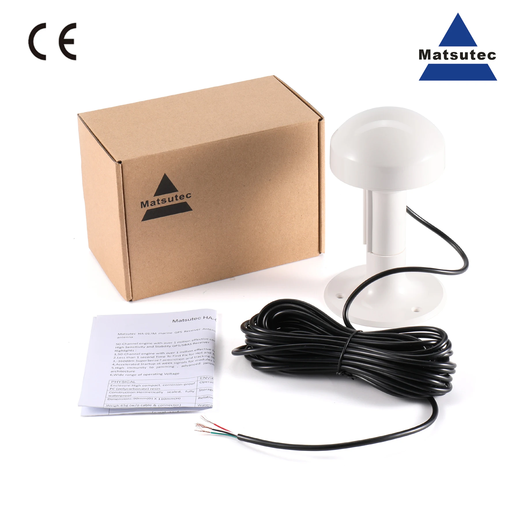 Matsutec HA-017M marine GPS Receiver Antenna with NMEA0183 RS232 output ...