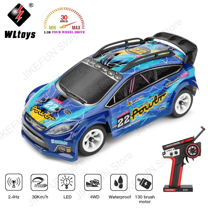 Wltoys Mini voiture télécommandée pour enfants, 1/28, 284010, hors route, 30 km/h, voitures de ...