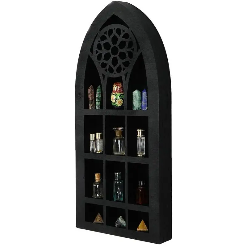 Small Shelf For Wall Gothic Church Display Shelf Storage Wall Shelves ...