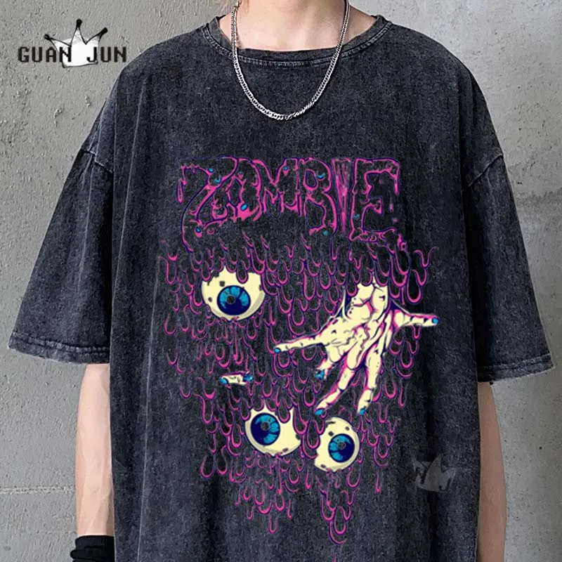 Y2k Zombie Horror Vintage Goth Tees Clothes T Shirts For Women Gothic ...