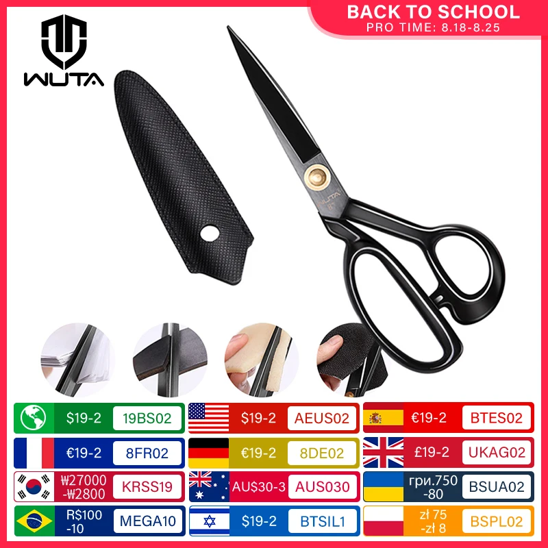 WUTA-Professional-Scissors-Extreme-Sharpness-Cutting-Leather-Fabric ...