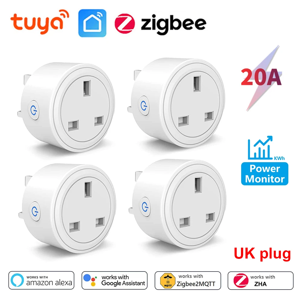 20A-Tuya-Zigbee-Smart-Socket-UK-Plug-Power-Monitor-Timing-Function-Home ...