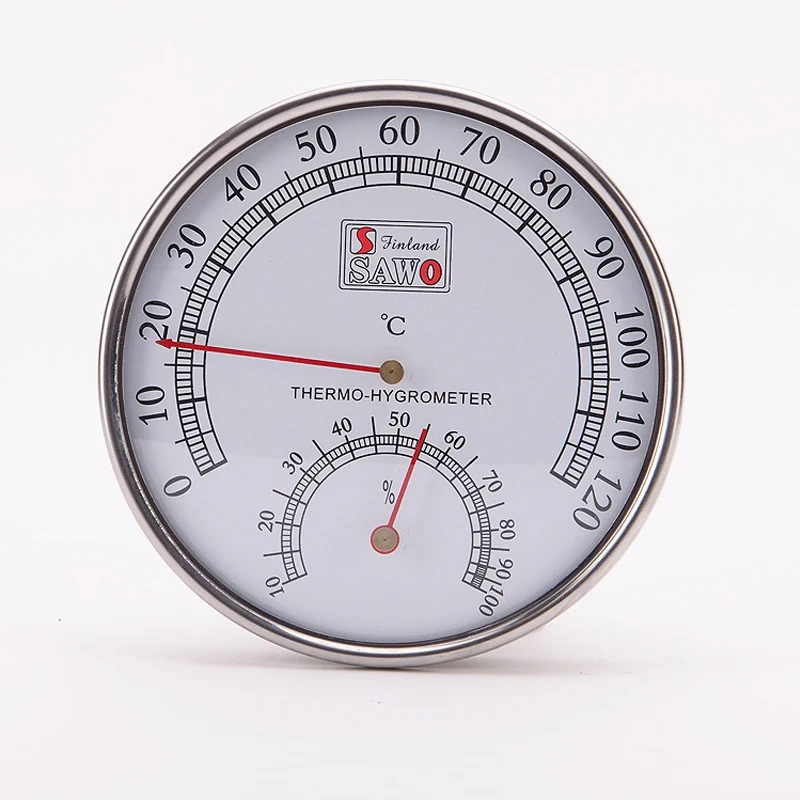 Stainless-Steel-Case-Steam-Sauna-Thermometer-Hygrometer-In-room ...