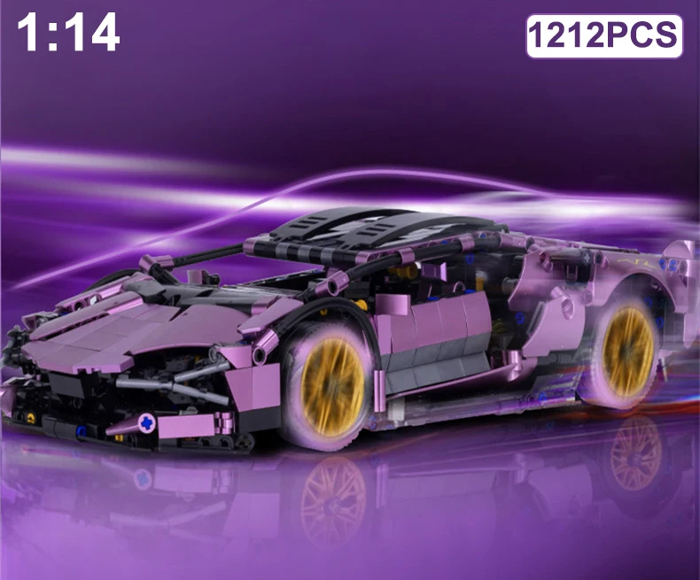 LEGO Technic Voiture Lamborghini Sian Violet - 2618 Pièces - Brick Tech ...