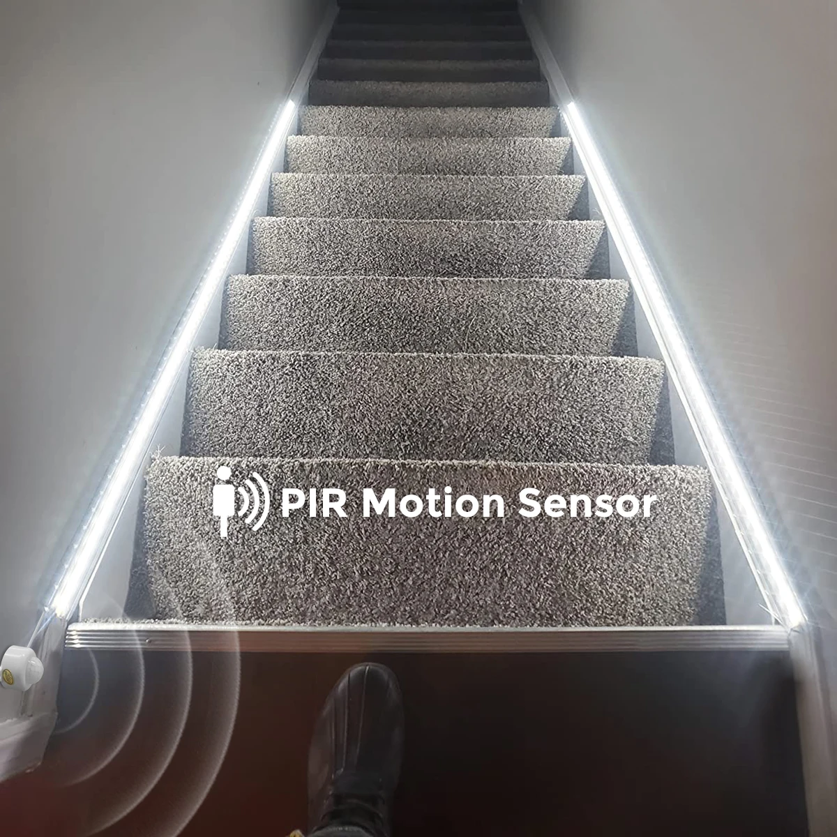 PIR-Motion-Sensor-COB-LED-Strip-Light-24V-LED-Tape-Light-Stairs ...