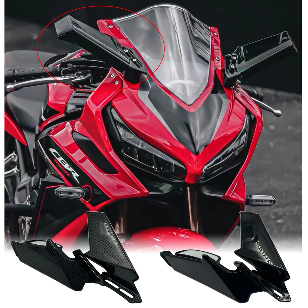 For-Honda-19-23-CBR650R-CBR400R-CBR500R-Universal-Motorcycle-Rearview-Wind-Wing-Adjustable ...