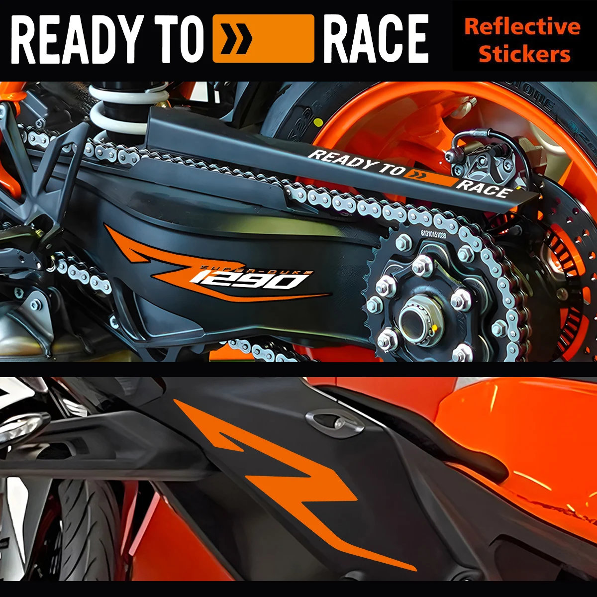 For KTM Super Duke1290 R Reflective Motorcycle Stickers Decor Moto Body ...