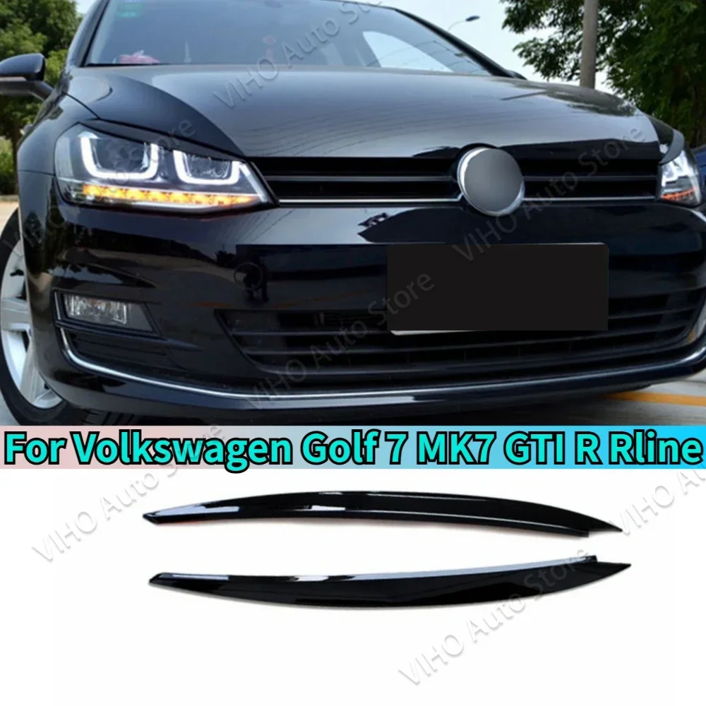 Car Headlights Eyebrow Eyelids Trim Stickers Cover For Volkswagen Golf ...