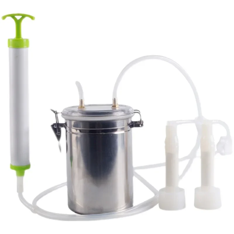 2L Cow Goat Milking Machine Manual Milking Machine Stainless Steel Cow ...