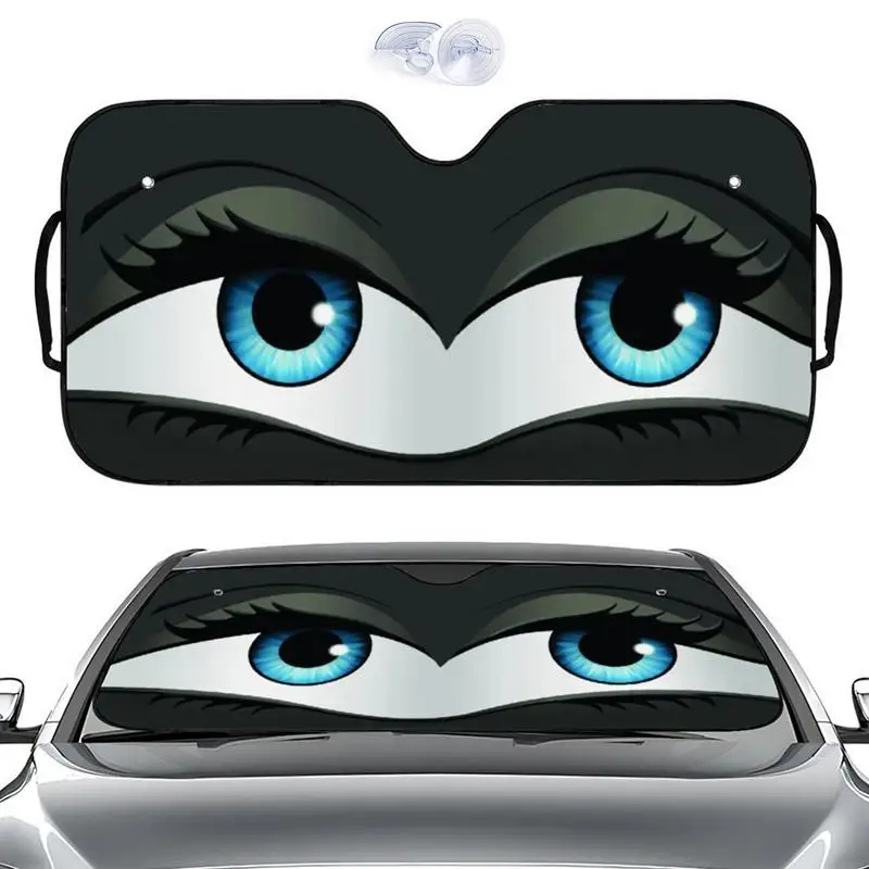 Car Solar Protection Eyes Heated Windshield Sunshade Car Window ...