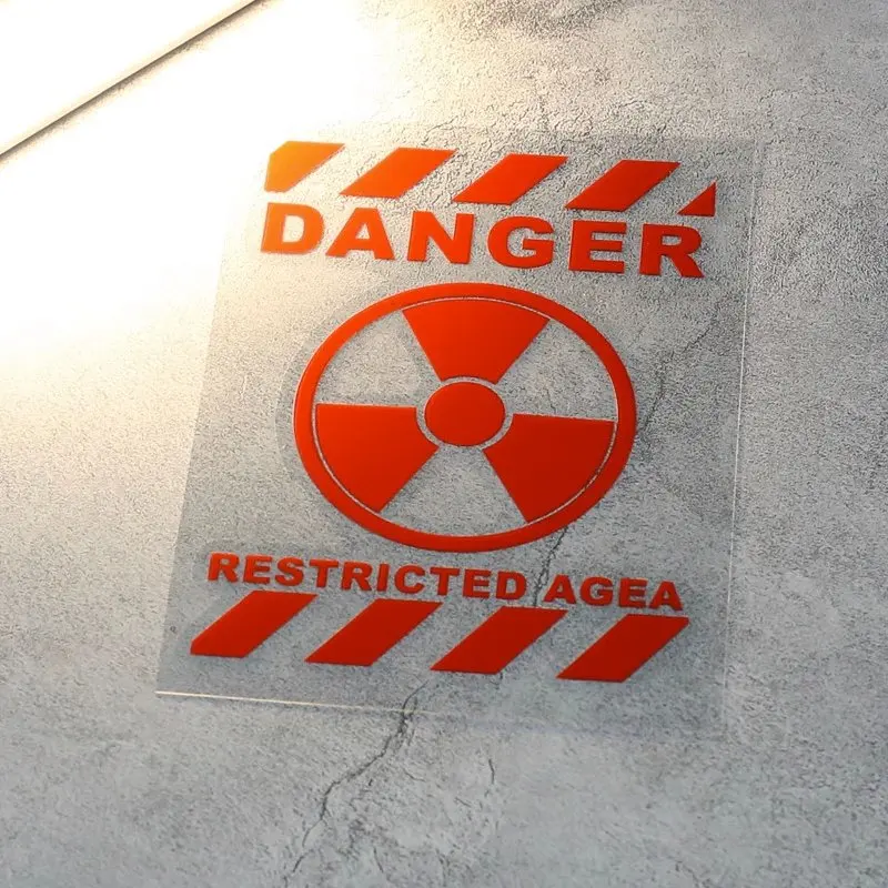 Danger Restricted Agea Stickers Nuclear Radiation Warning Symbol Vinyl ...