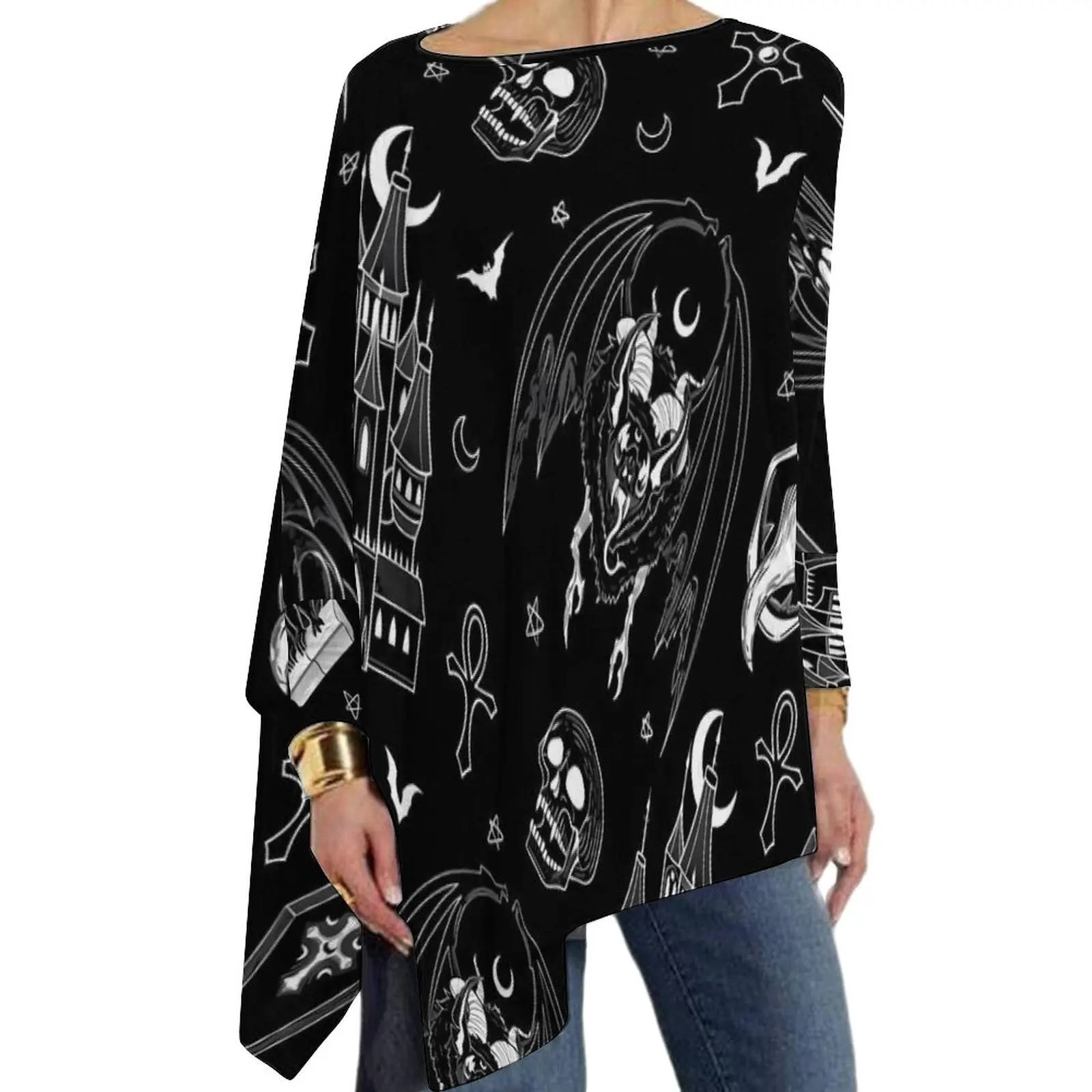 Gothic-Vampire-T-Shirts-Retro-Print-Street-Style-Long-Sleeve-T-Shirt ...