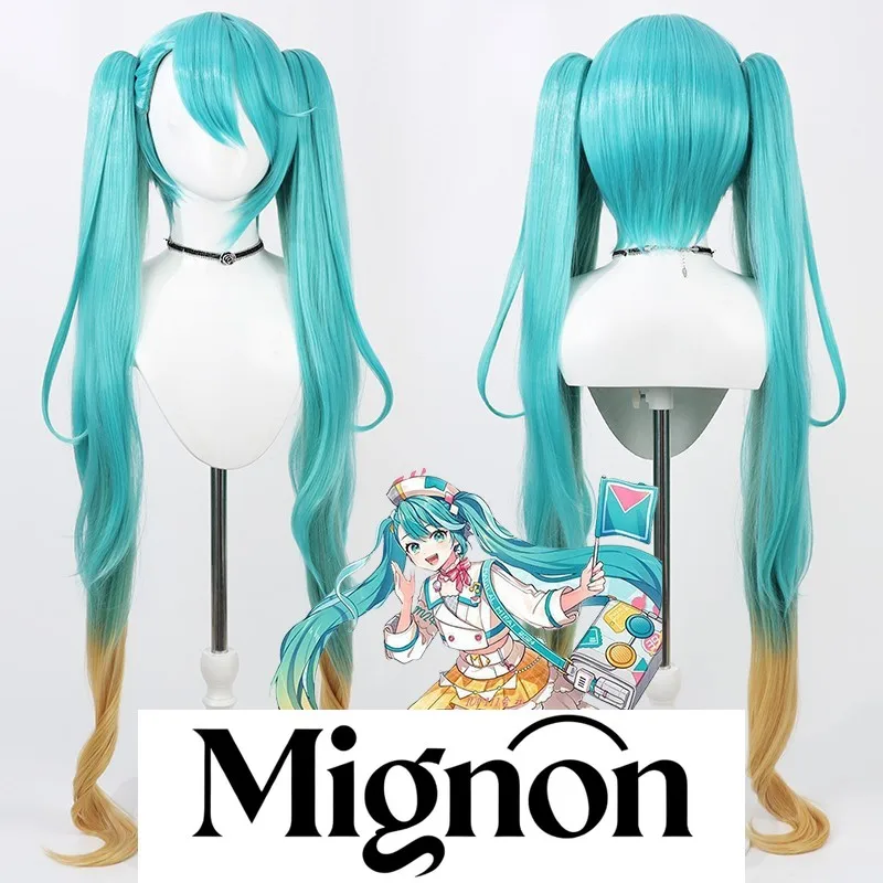 2025 Miku Future Tone Cosplay Wig, Scalp Cap, Long Gradient Twin Tails ...