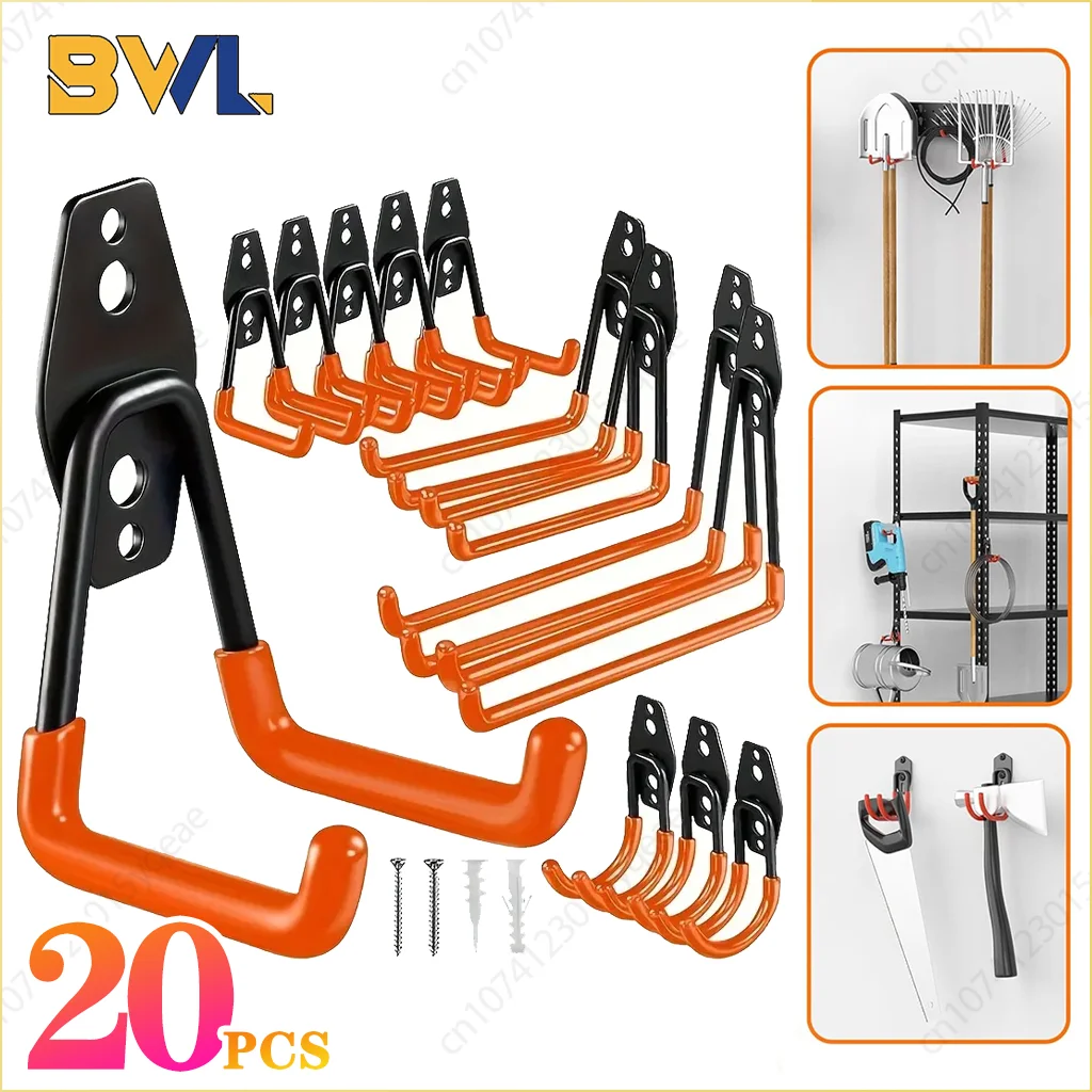 Heavy-Duty-Metal-Hooks-Wall-Mounted-Garage-Organizer-Hooks-Bicycle ...