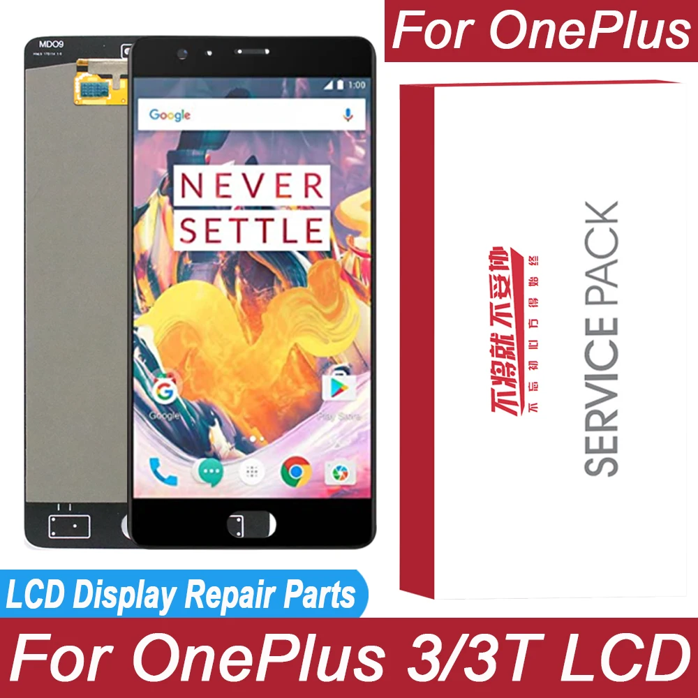 Original 5.5'' Amoled Display For Oneplus 3 Lcd Display Touch Screen Digitizer Repair Parts For ...