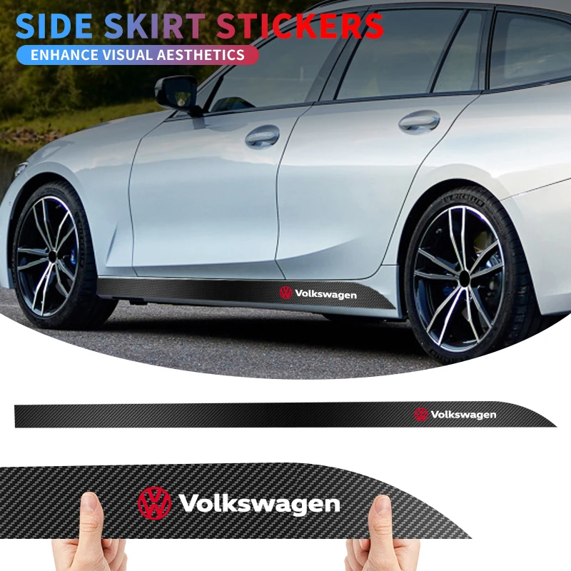 2pcs-Car-Door-Side-Skirt-Sticker-Decal-For-Volkswagen-VW-Touran-Beetle ...