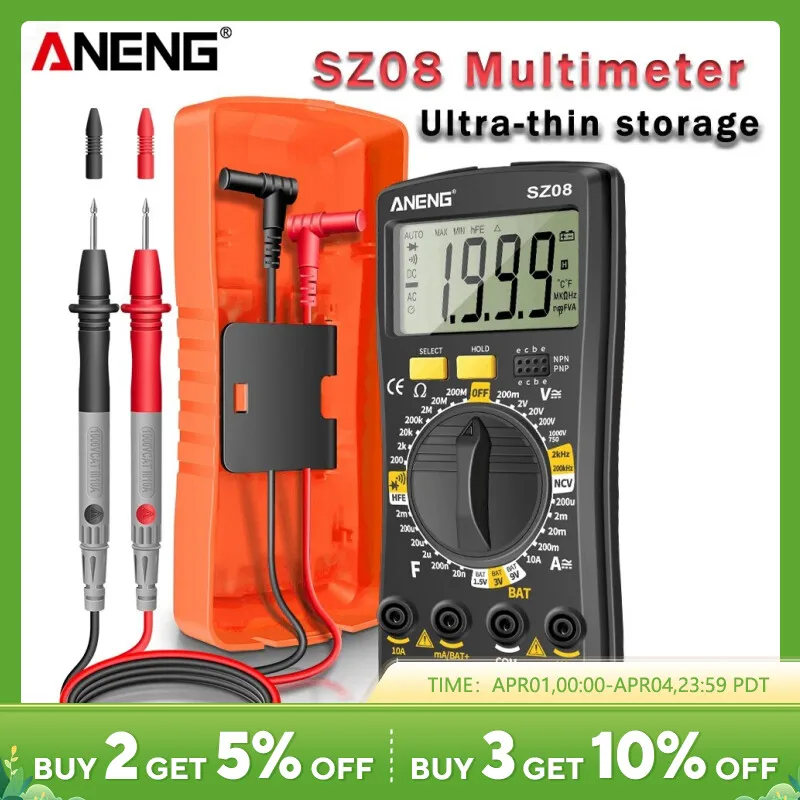 ANENG-SZ08-mult-metro-Digital-ultrafino-medidor-profesional-de-almacenamiento-volt-metro-autom ...