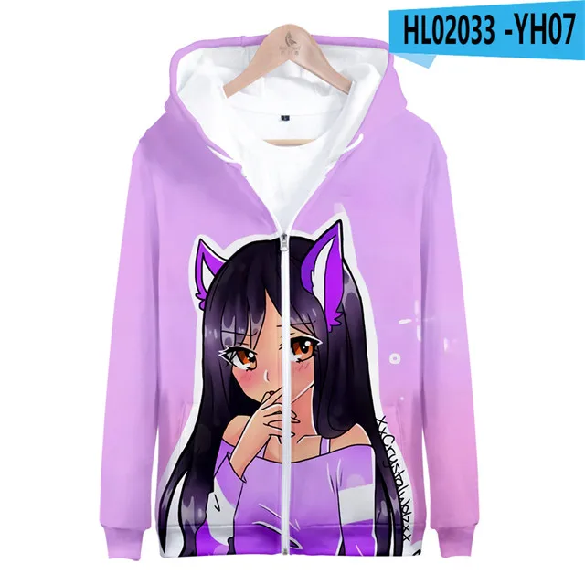 Hoodies-3D-Print-Anime-Aphmau-Merch-Zipper-Sweatshirts-Boys-Girls ...