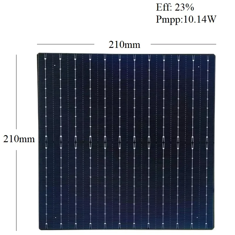 100pcs Monocrystalline solar cells 210mm x 210mm Bifacial A Grade 23% ...