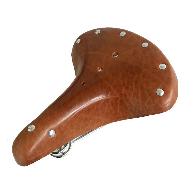 Vintage-2628-Bicycle-Saddle-Genuine-Leather-Old-Style-Spring-Saddle ...