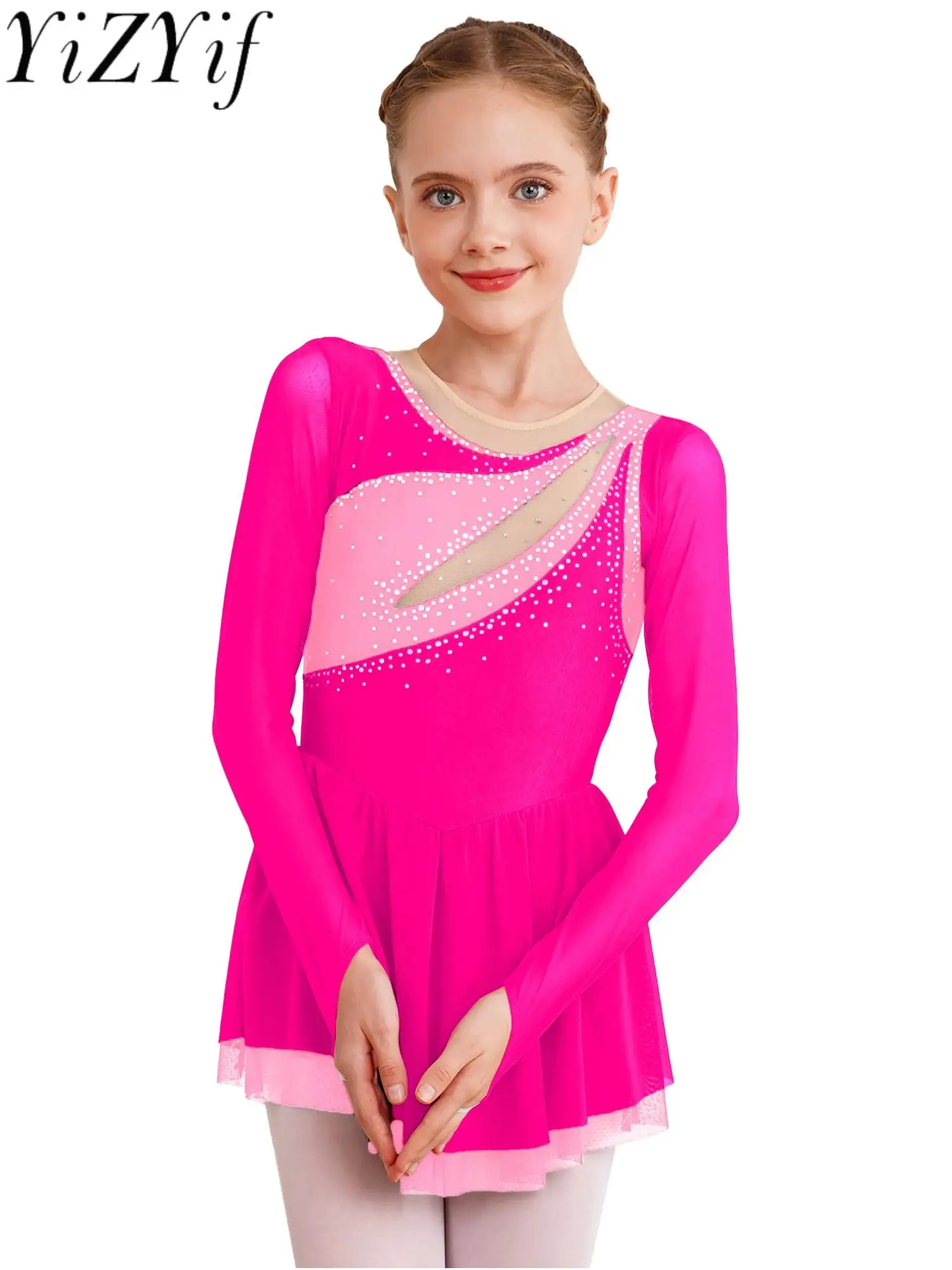 Vestido-de-Ballet-Lyrical-Dance-para-Meninas-Collant-de-Gin-stica-R ...