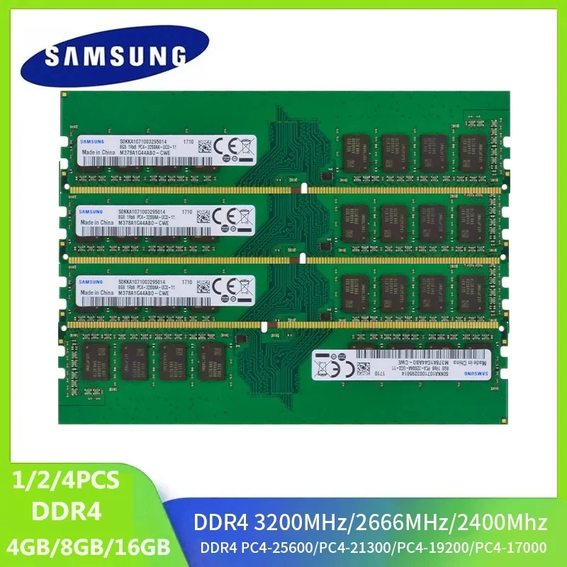SAMSUNG-DDR4-Desktop-Memory-8GB-3200MHz-16GB-2666Mhz-2400MHz-4GB ...