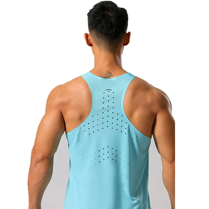 New Ice Tank Tops Gym Men's Quick Dry Fit Shirt Running Sleeveless ...