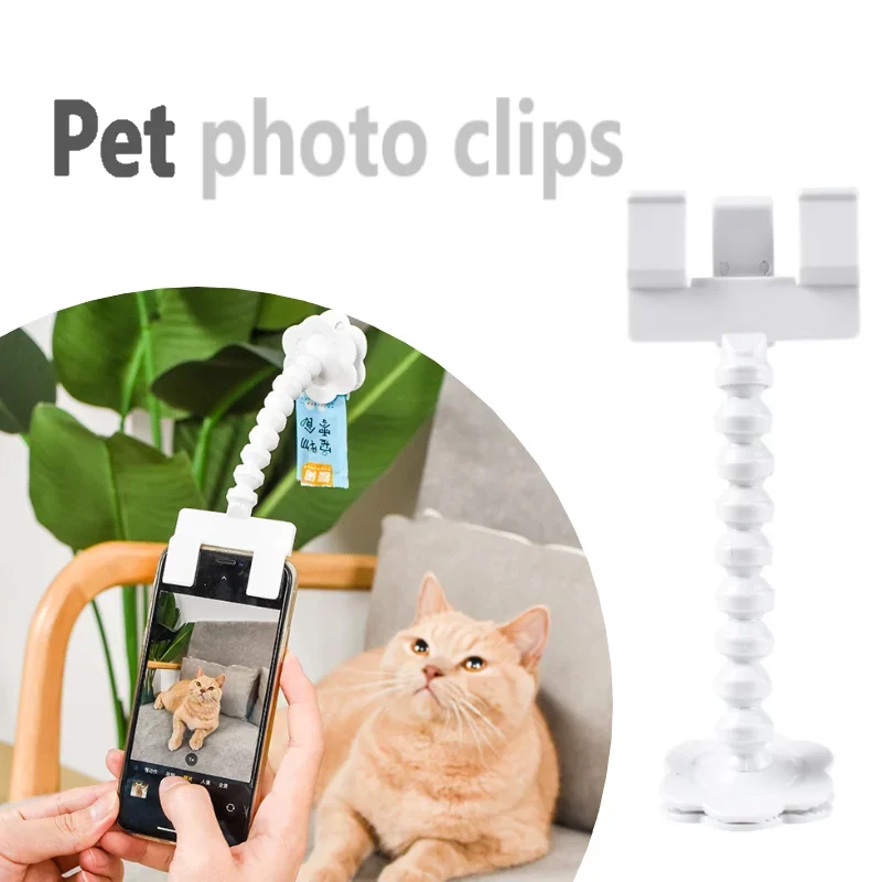 Pet-Selfie-Stick-Dog-Cat-Photo-Training-Toy-Camera-Phone-Clip-Self ...