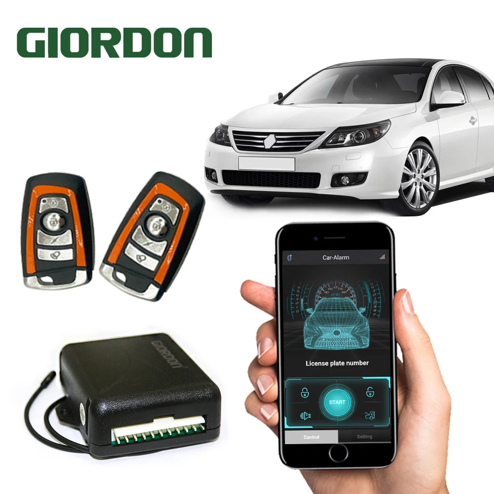 GIORDON-Universal-12V-Car-Remote-Central-Kit-Door-Lock-Keyless-Entry ...