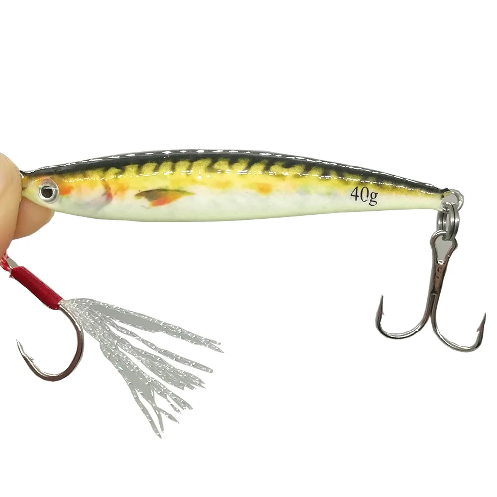 20/40/80g 3D Printing Little Jack Bass Fish Bait Tackle Trout Shore ...