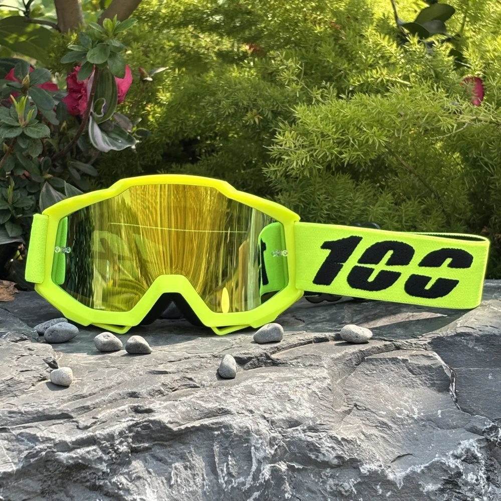100 Motorcycle Goggles Cycling Glasses Outdoor Off-Road Ski Sport MX ...