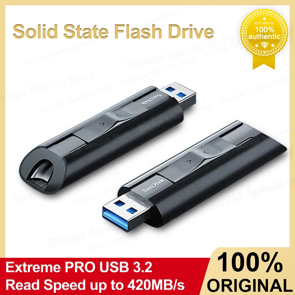 SanDisk-Flash-Drive-Solid-State-Pen-Disk-CZ880-Extreme-PRO-128GB-256GB ...