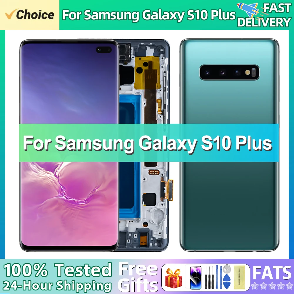 6.4" For Samsung S10 Plus LCD Display Touch Screen Digitizer Assembly ...