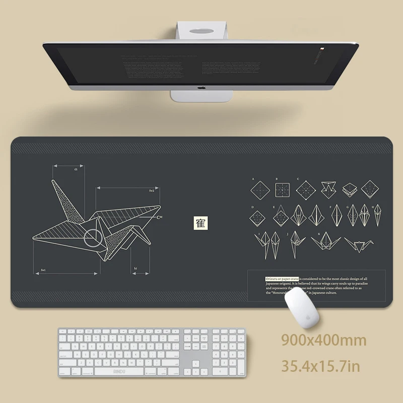 Mouse-Pad-Drawing-Gaming-Mouse-Mat-400x900-Large-Computer-Mousepad ...