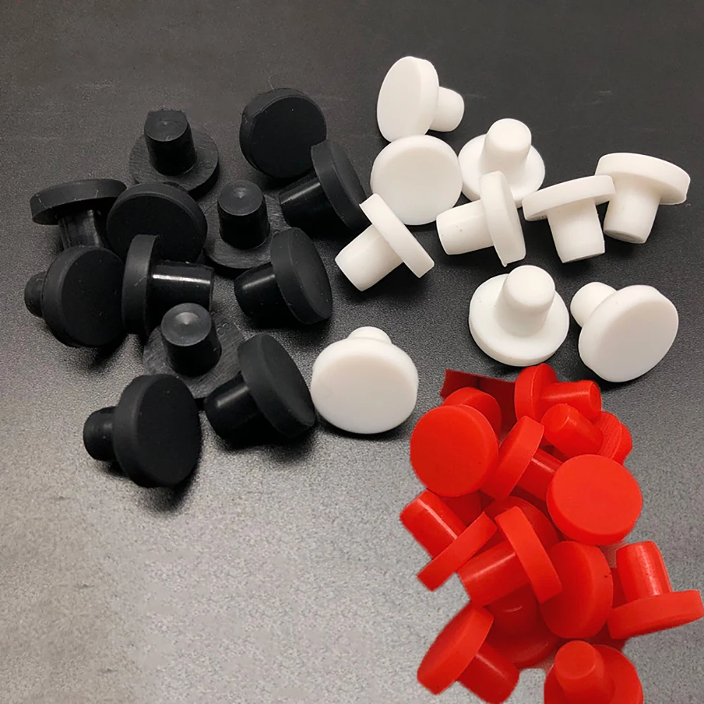 Silicone-Rubber-Hole-Plugs-Red-White-Black-2-7mm-17mm-Male-Hole-Caps-T ...