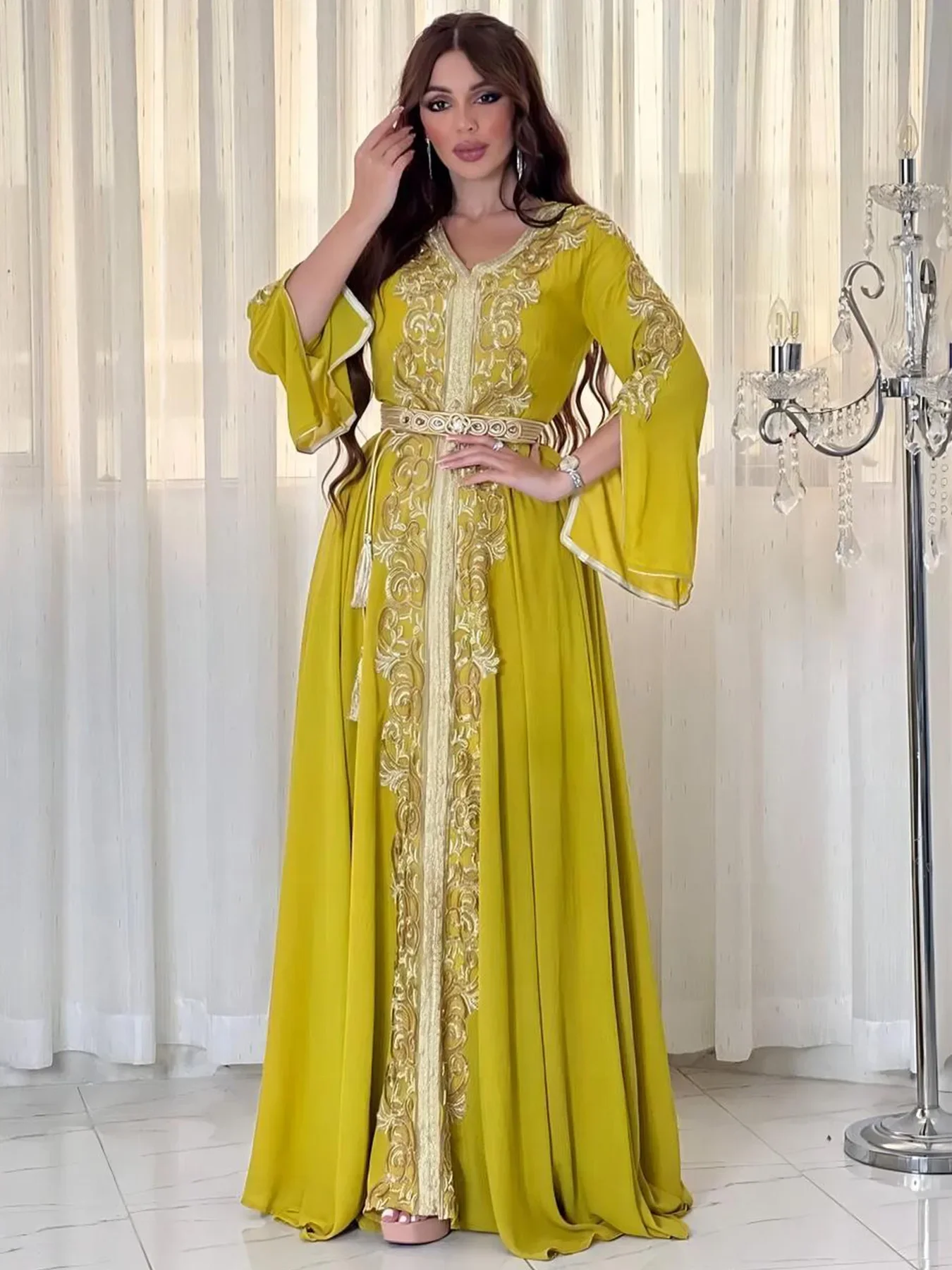 Eid-Muslim-Party-Dress-for-Women-Abaya-Emboridery-Jalabiya-Morocco ...