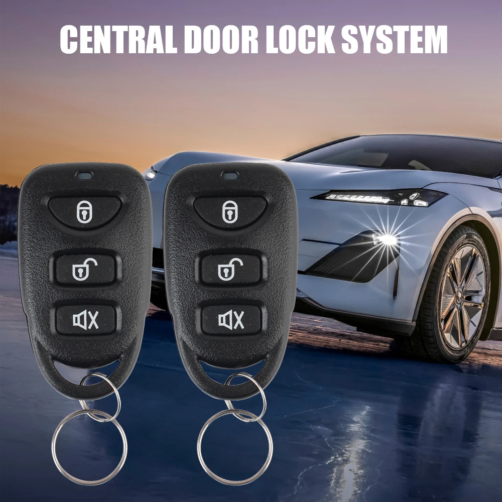 Locking-Kit-Anti-Theft-Universal-with-4-Door-Lock-Actuator-Remote ...