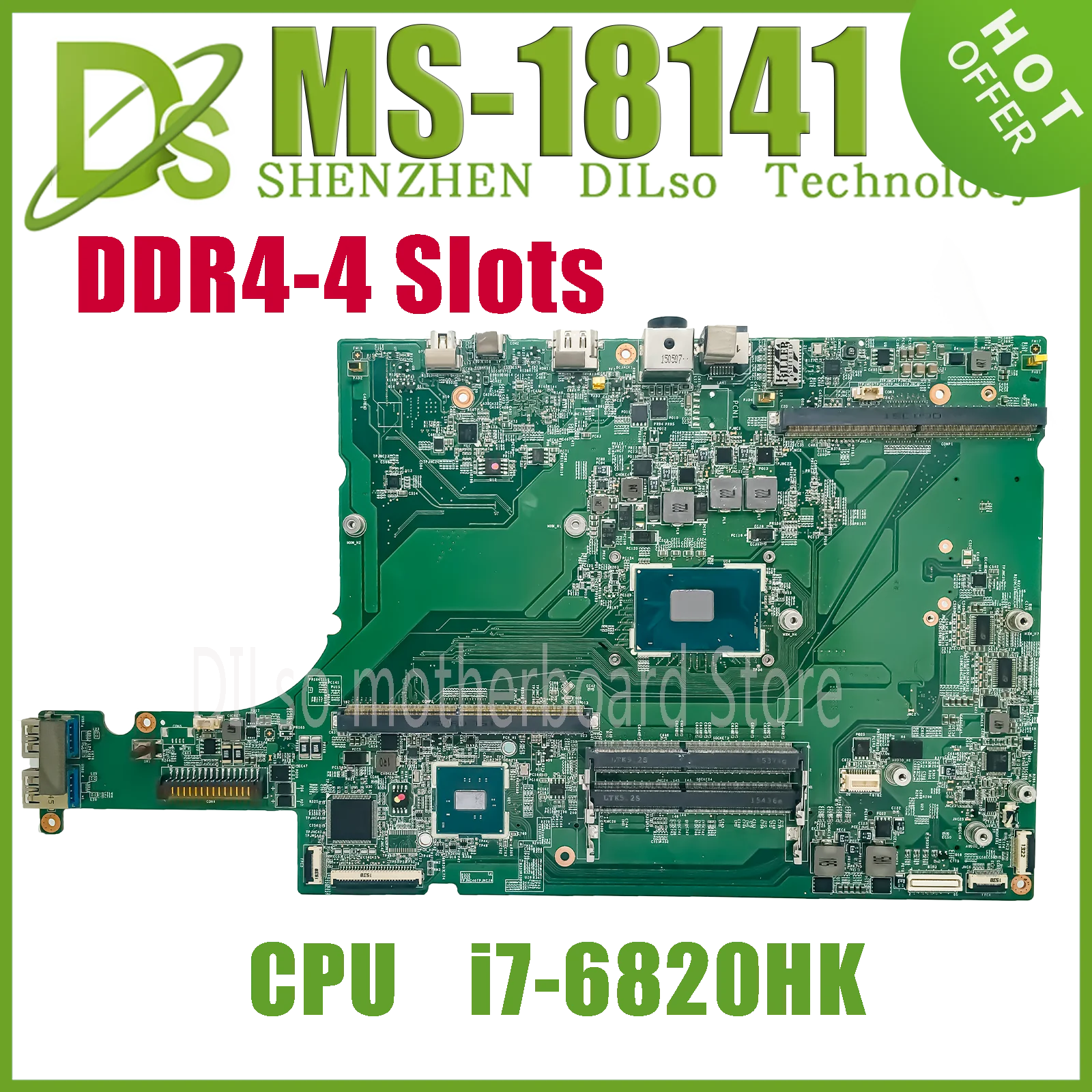 KEFU-MS-18141-Mainboard-UNTUK-MSI-GT80S-GT80-GT82-MS-1814-Laptop ...