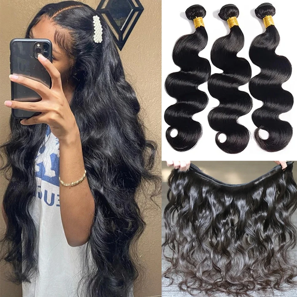 Body-Wave-Bundles-Human-Hair-Indian-Raw-Hair-Weave-Bundles-Extensions ...